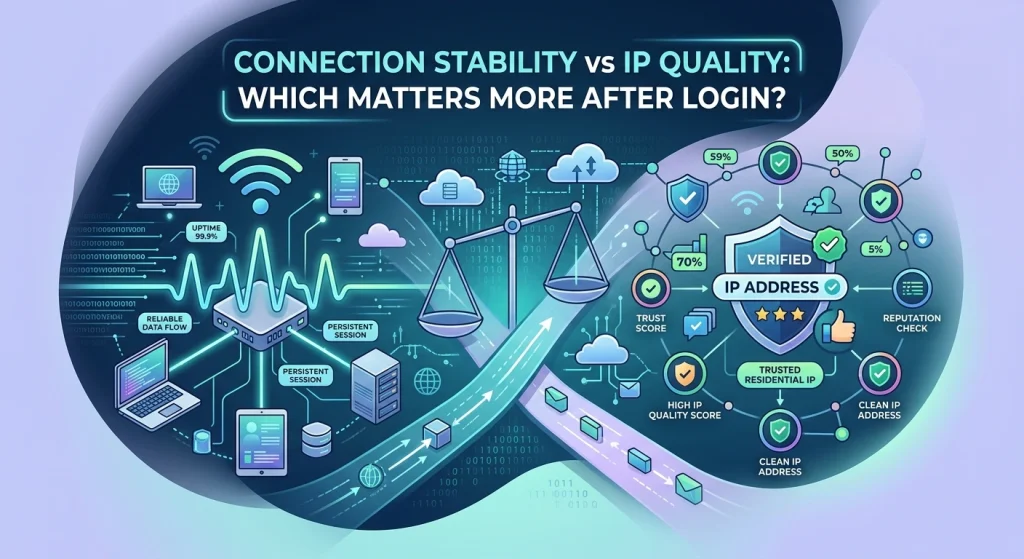 Connection Stability vs IP Quality: Ultimate Post-Login Rule